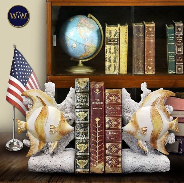 World of Wonders | Seaside Tales - Elegant Angelfish Bookends – World ...
